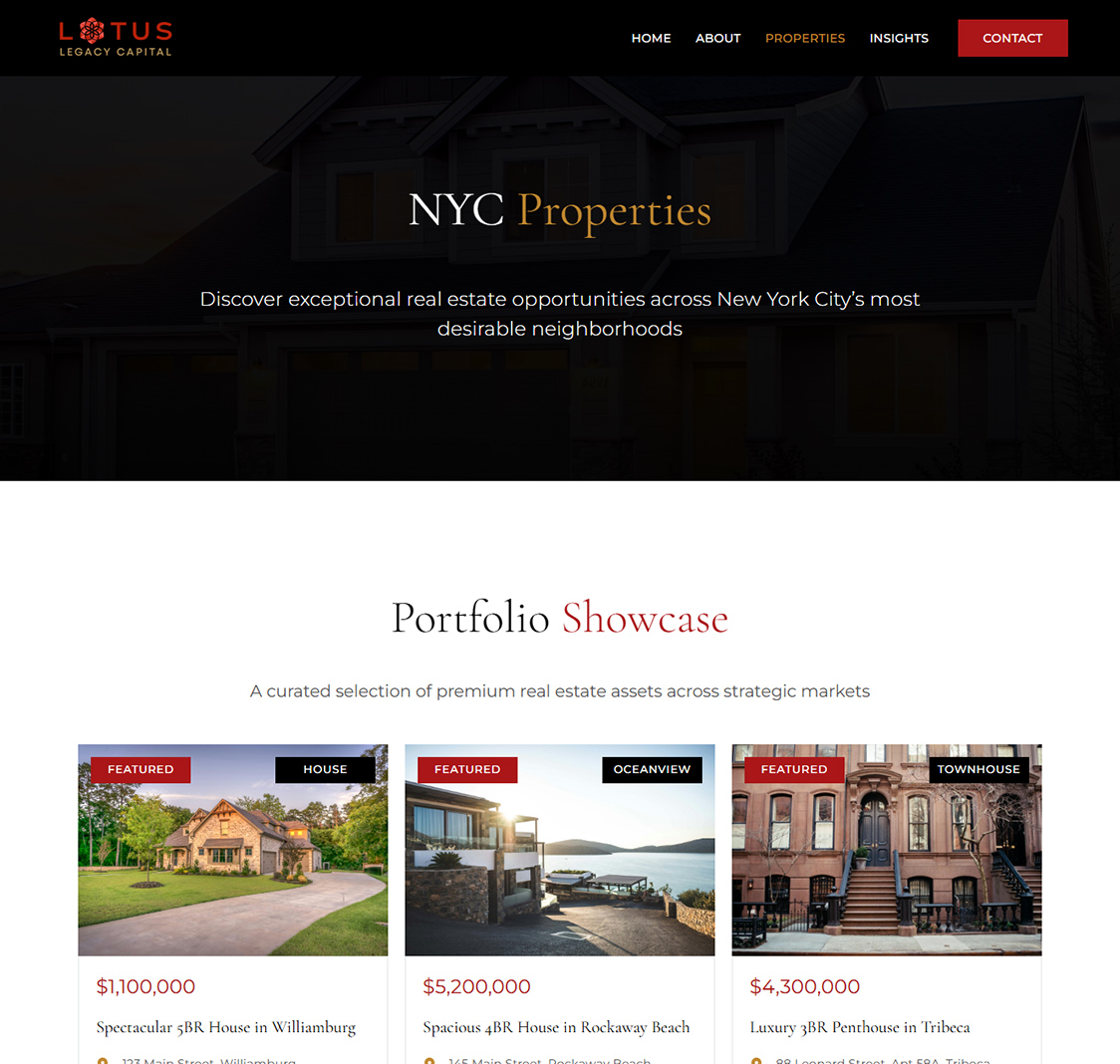 Lotus Legacy Capital: Website Design, Brand Identity, and Investment ...